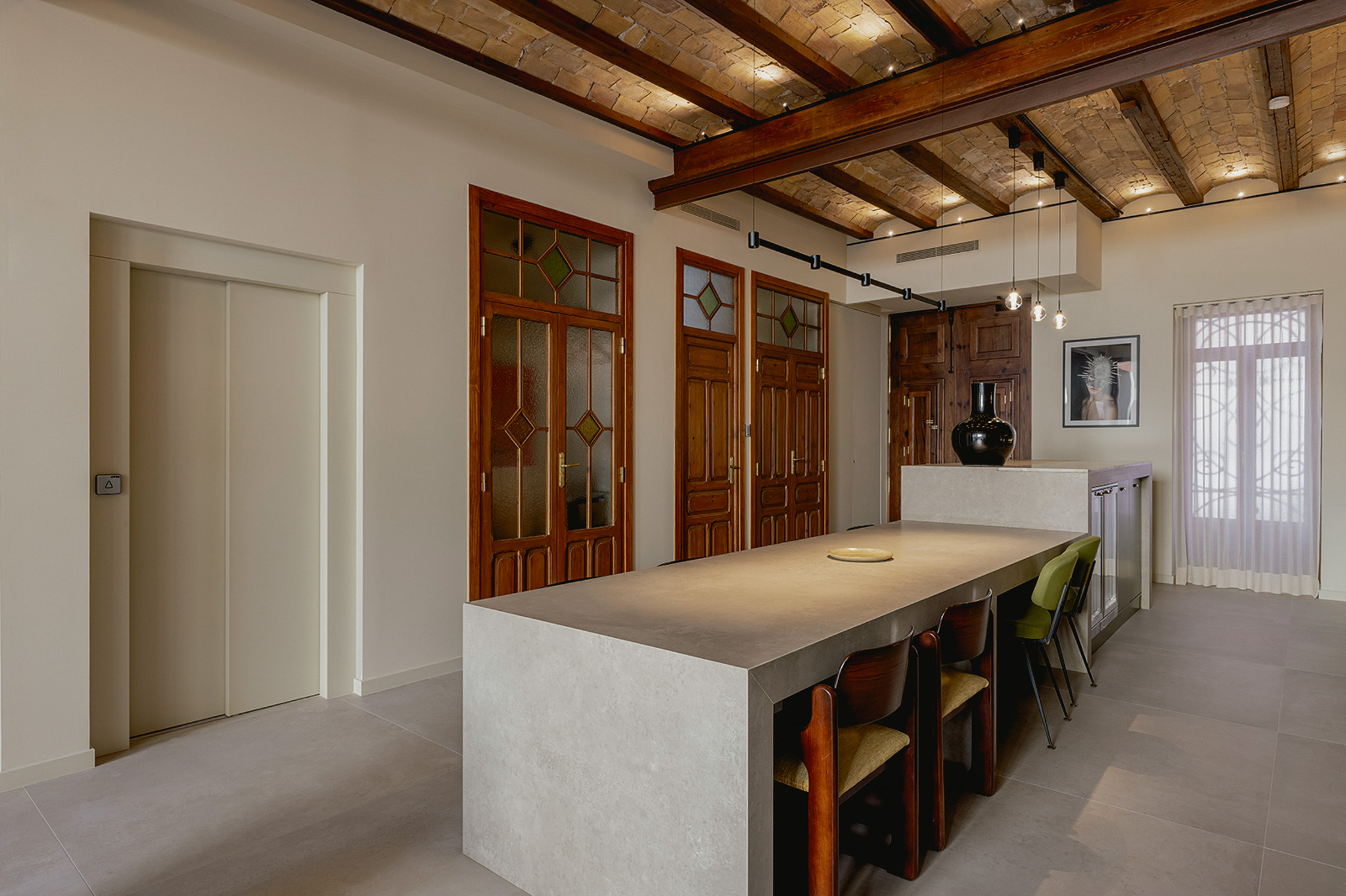 Brick vaults in modernist houses in Valencia
