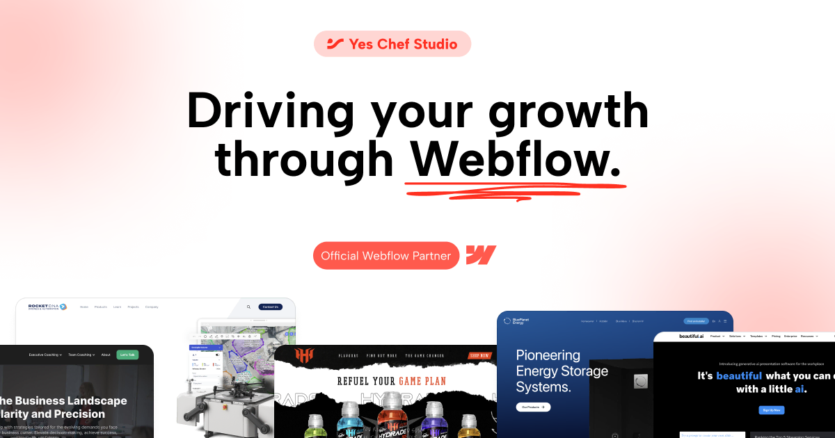 Yes Chef Studio | Webflow Development Agency
