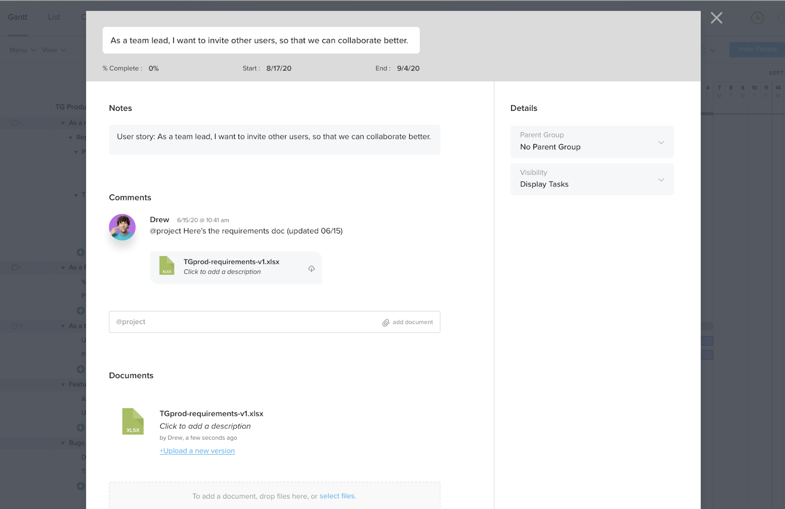 Product Backlog Template for Agile Projects | TeamGantt