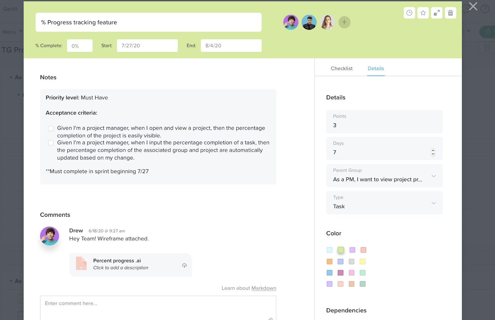Product Backlog Template for Agile Projects | TeamGantt