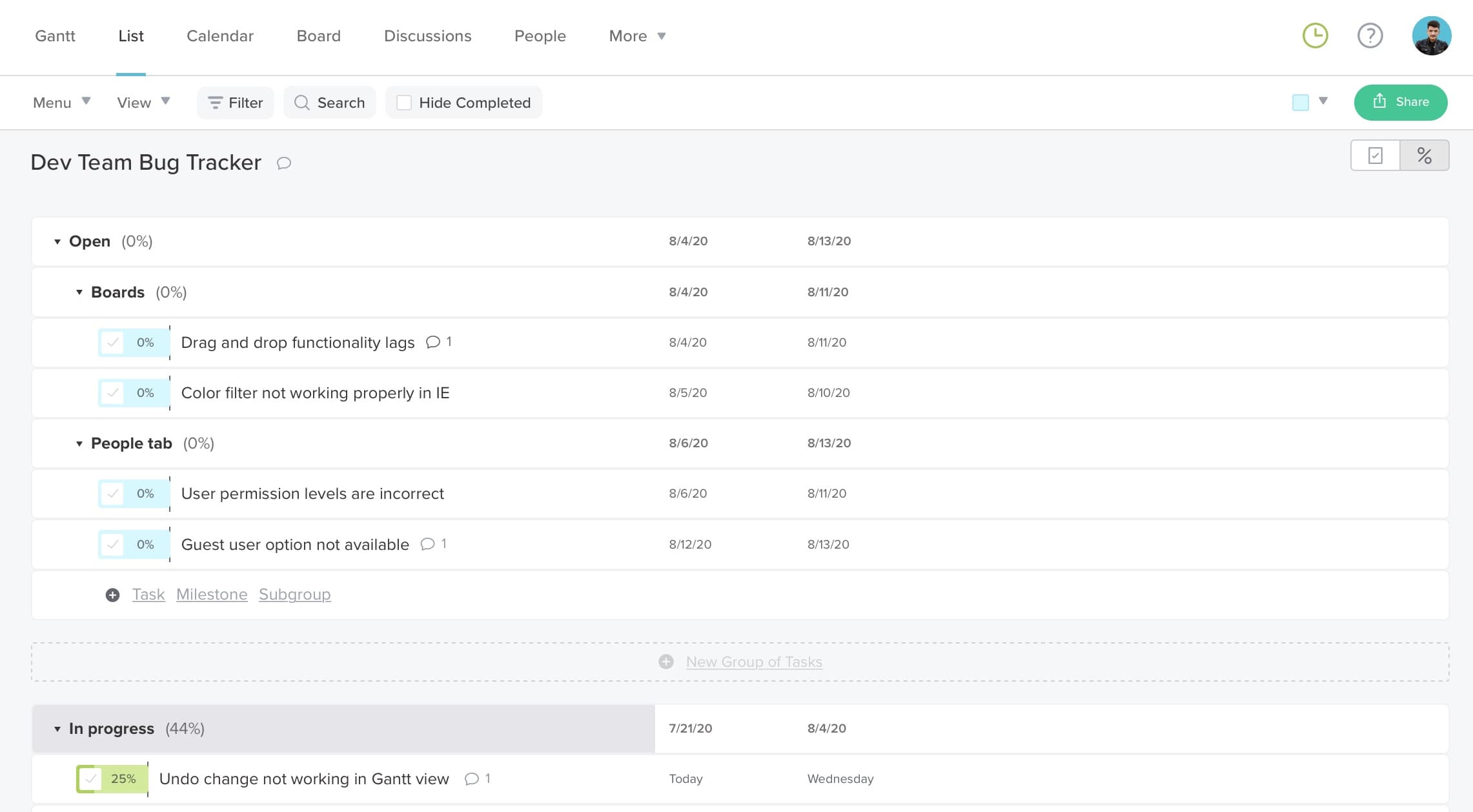 Bug Report and Issue Tracking Template | TeamGantt