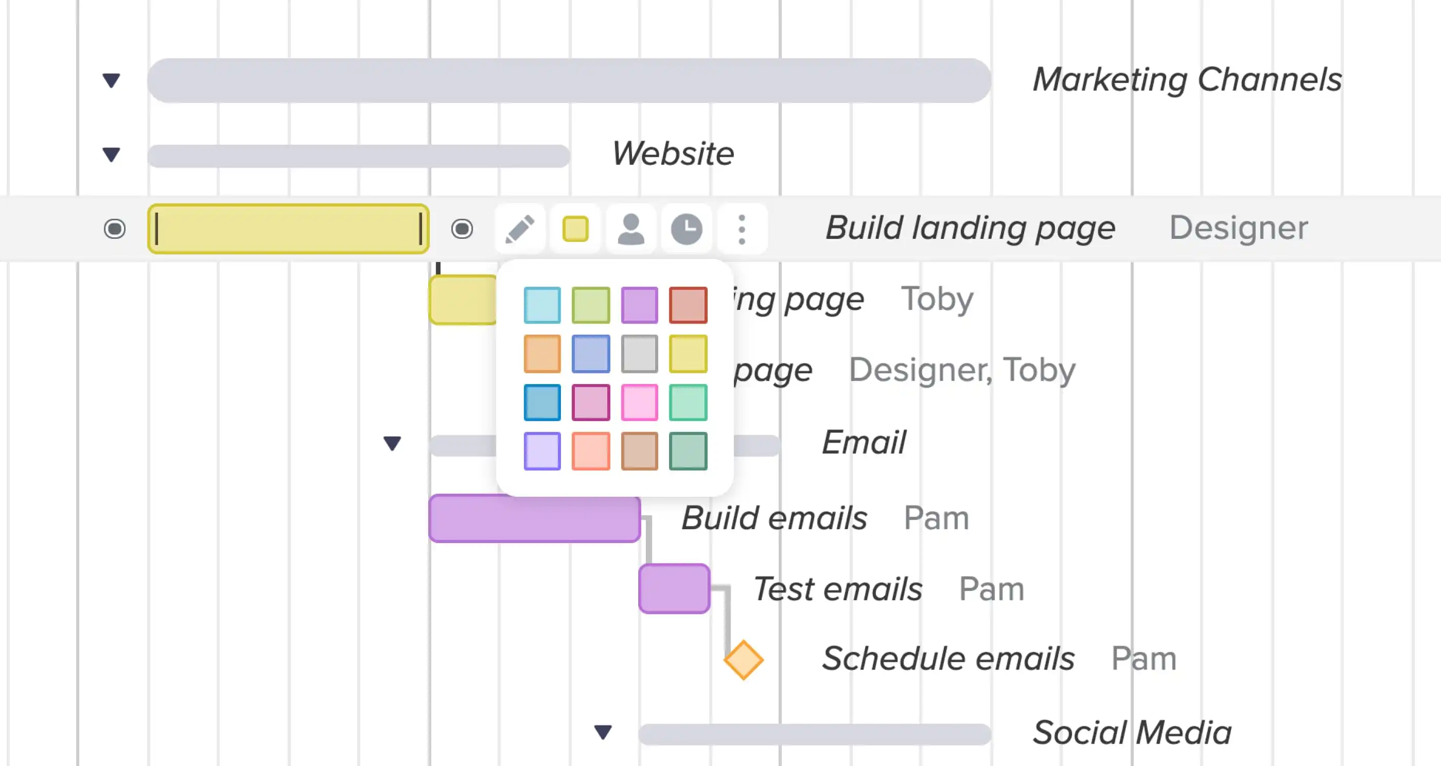 Digital Marketing Campaign Template and Sample | TeamGantt
