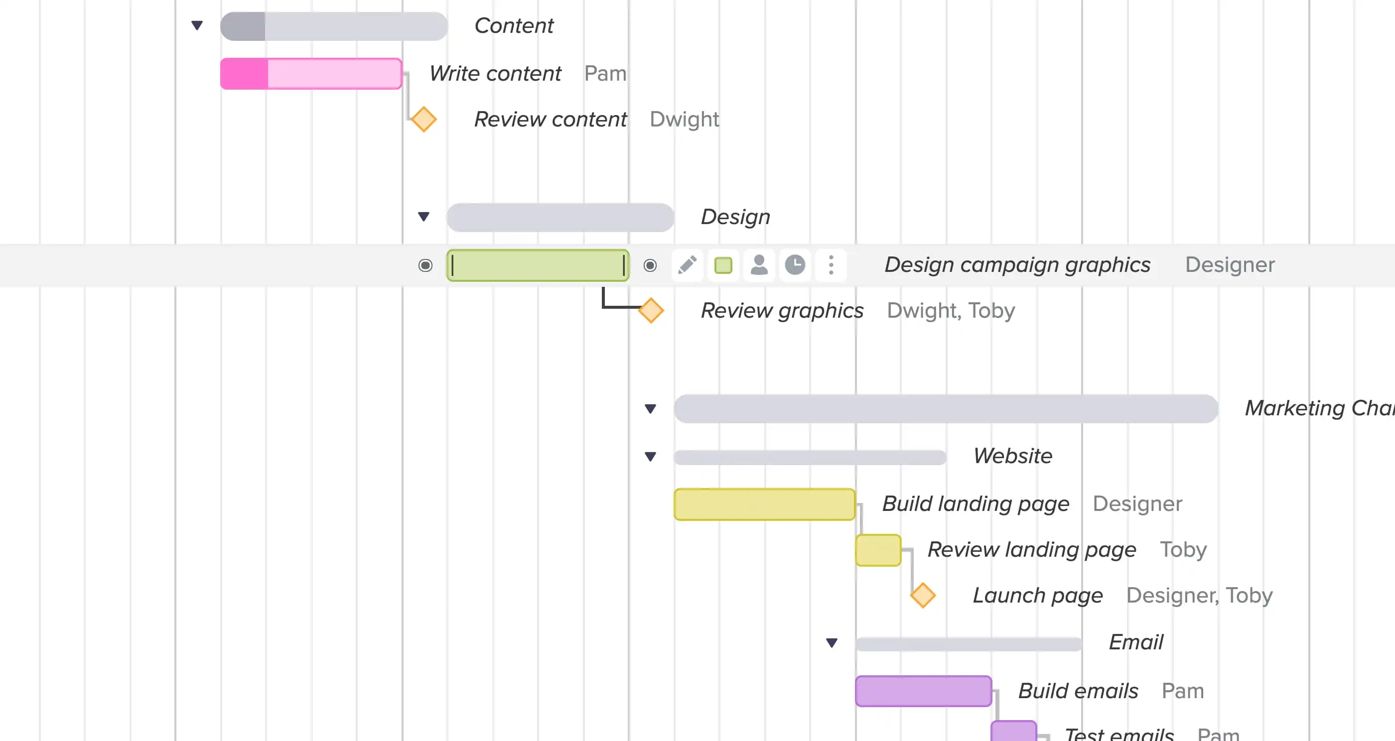 Digital Marketing Campaign Template and Sample | TeamGantt