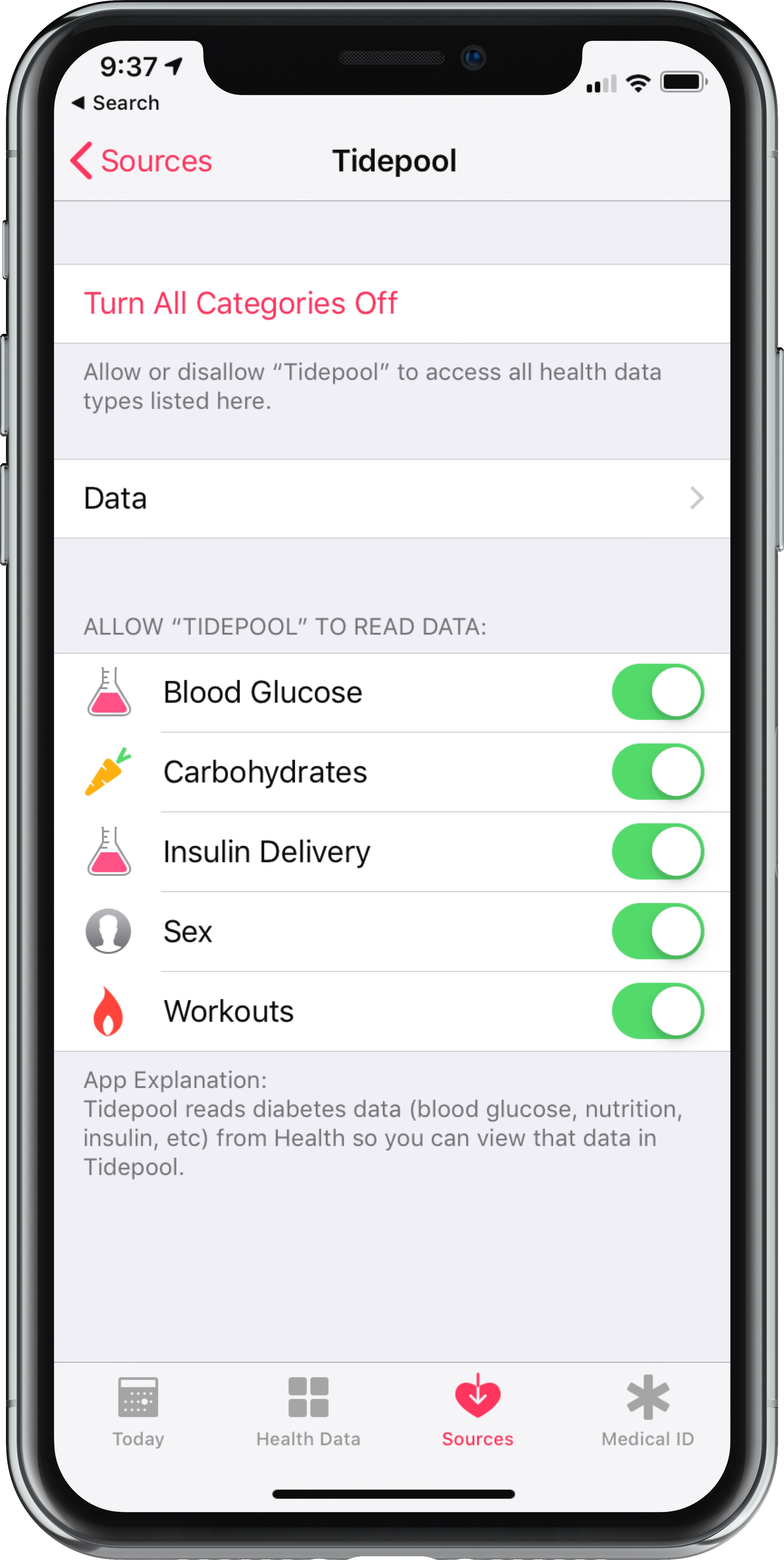 View Tidepool data in Apple Health | Tidepool