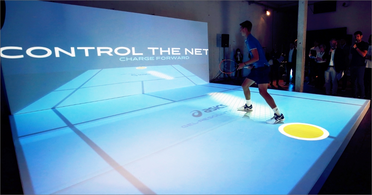 ASICS Djokovic Challenge | Interactive Tennis Installation
