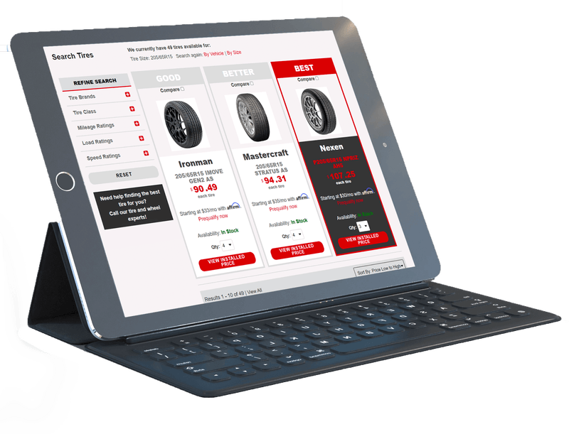 Tireweb Retail: Tire Dealer Website Design & Development