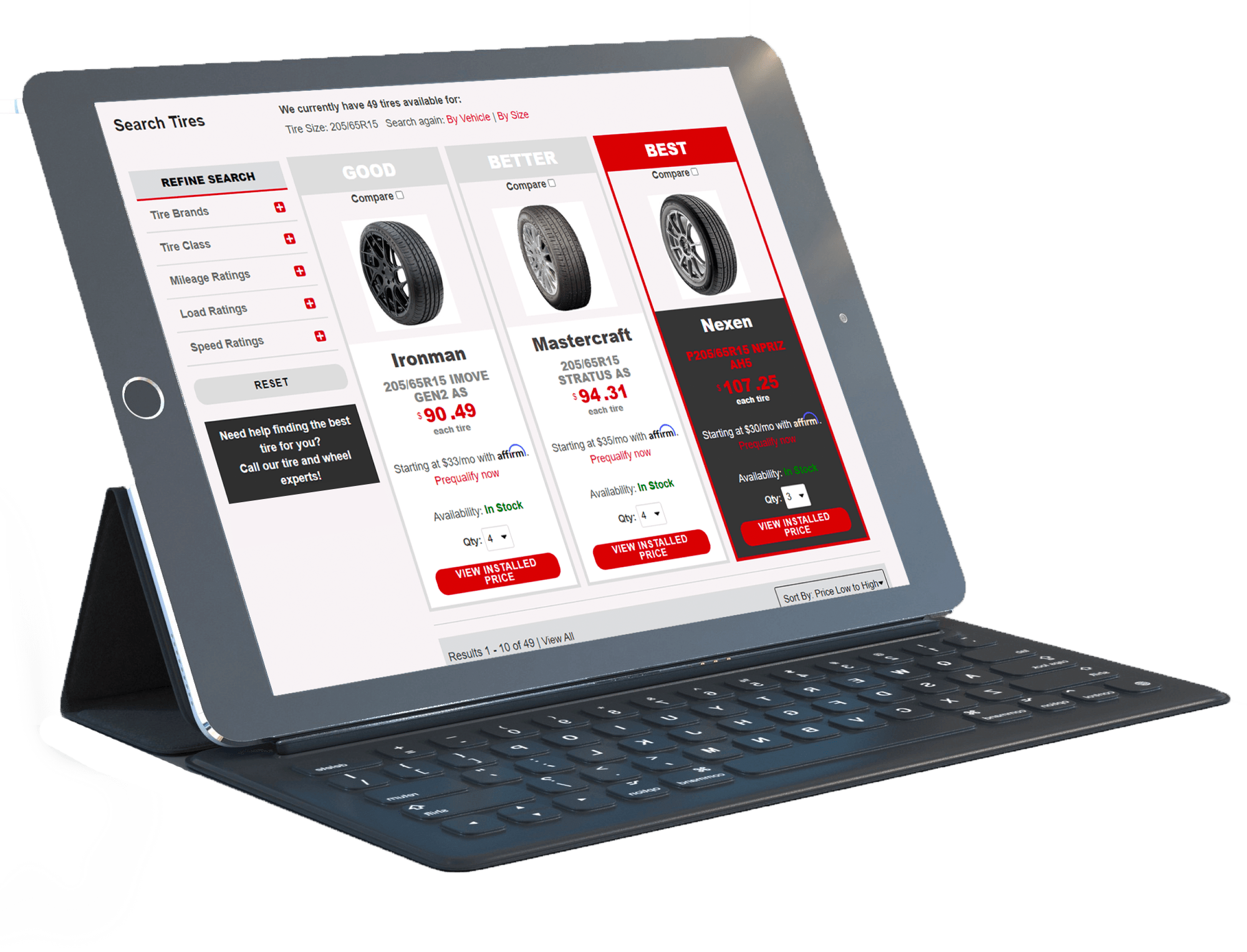 Tireweb Retail: Tire Dealer Website Design & Development