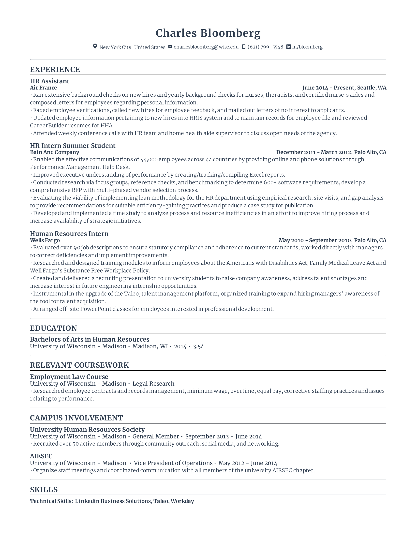 Resume Templates The Best AI Resume Builder In The World