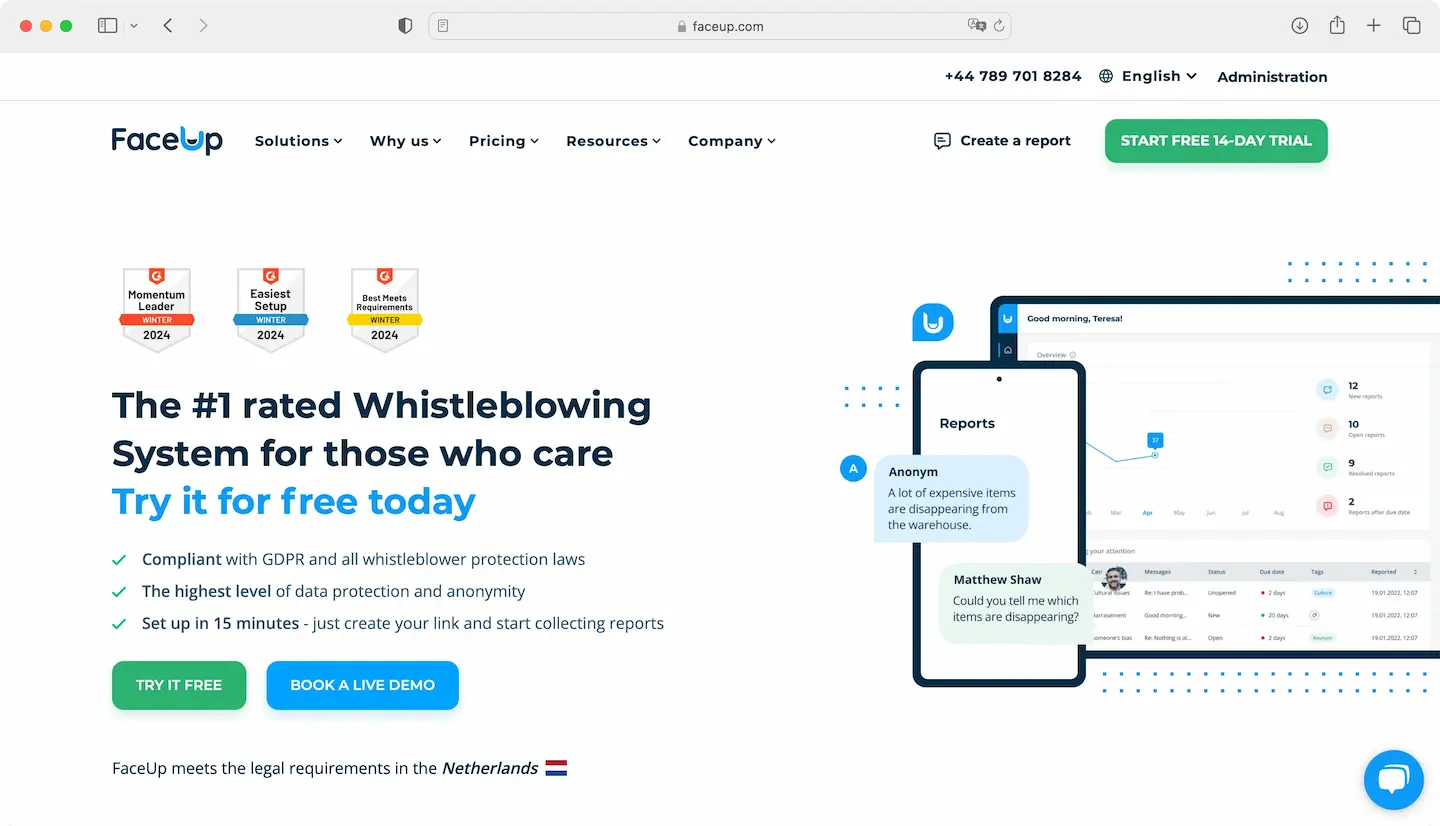 Top 13+ ethics hotline providers (2024) - SpeakUp