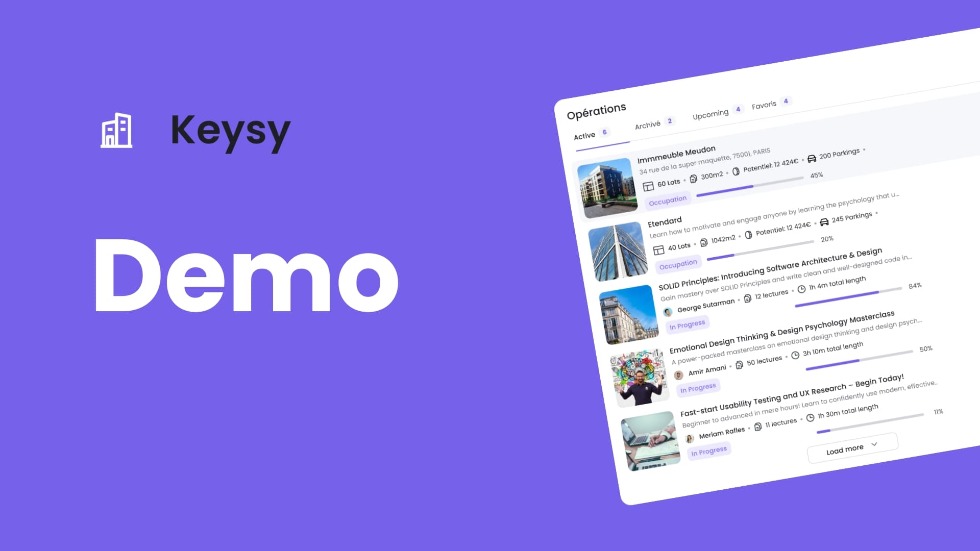 Keysy - Real estate management software for assets managers and owners