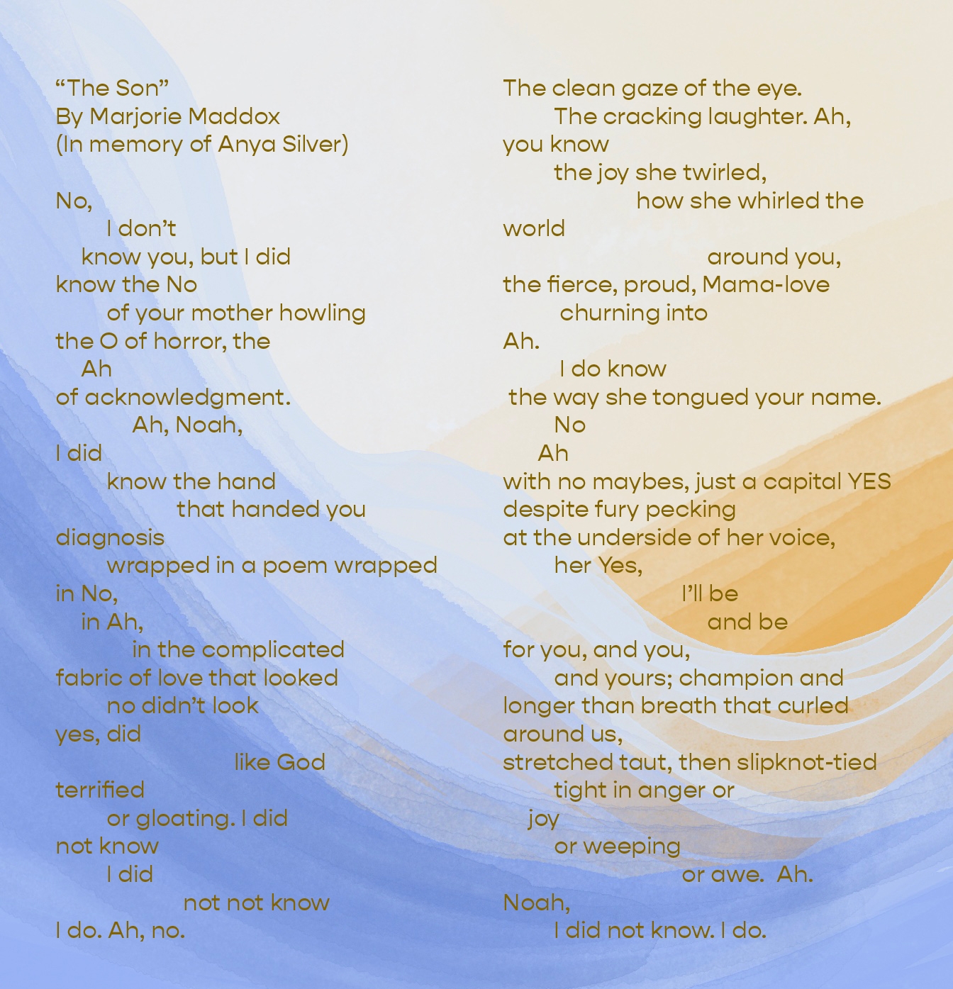 The Son A Breast Cancer Poem Sep Sitename