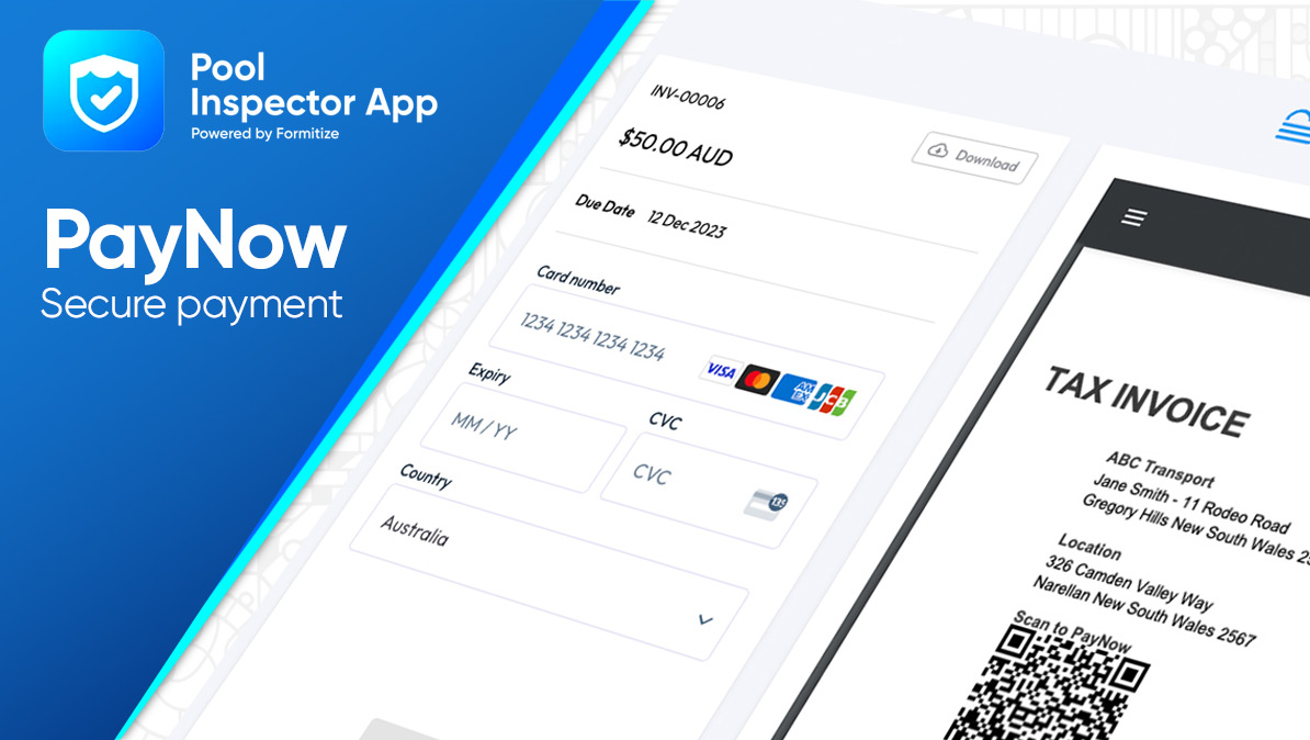 Online Payment with Pay Now | Pool Inspector App