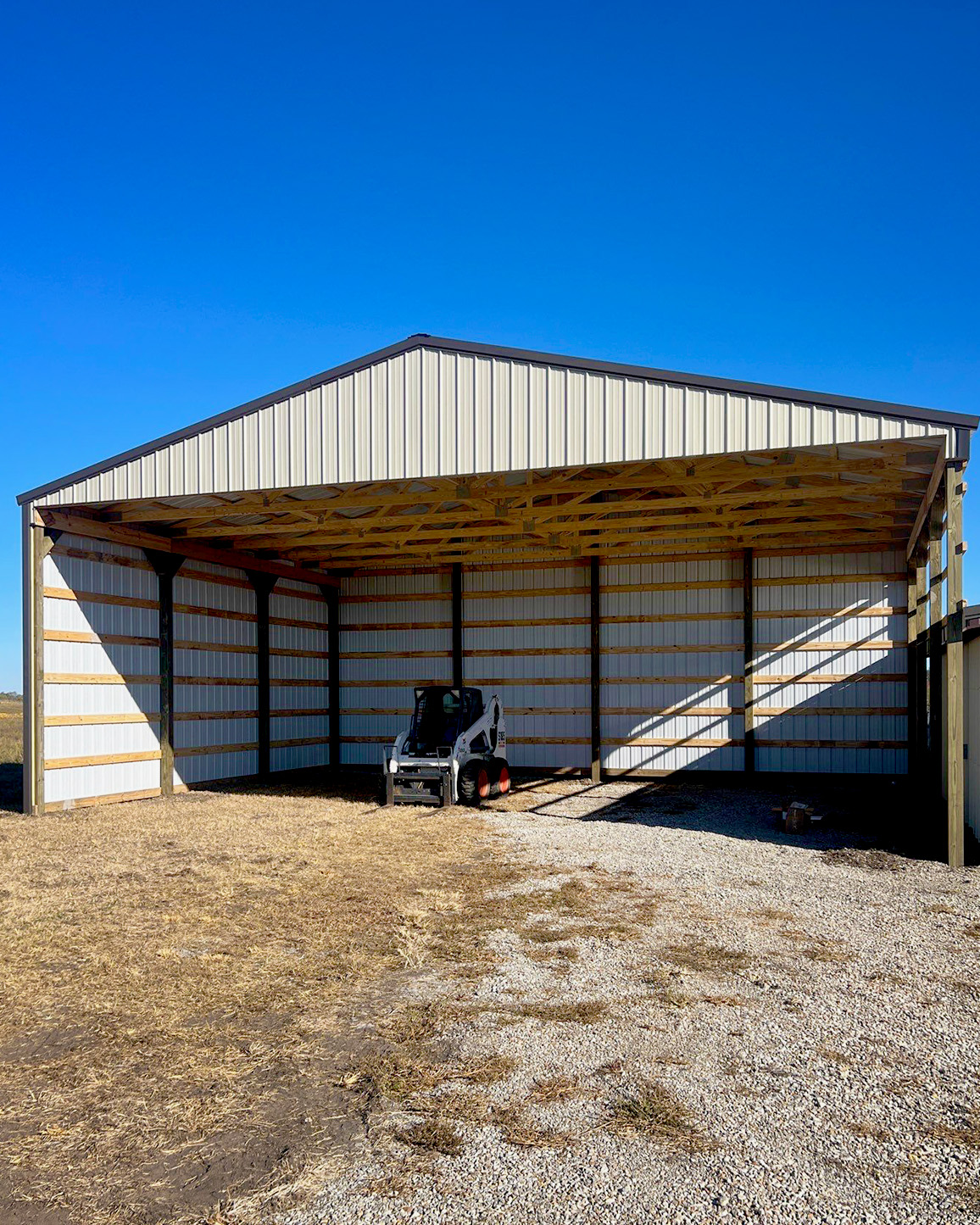 Open Side Post Frame Building | HRI Post Frame - Ponca City, Oklahoma