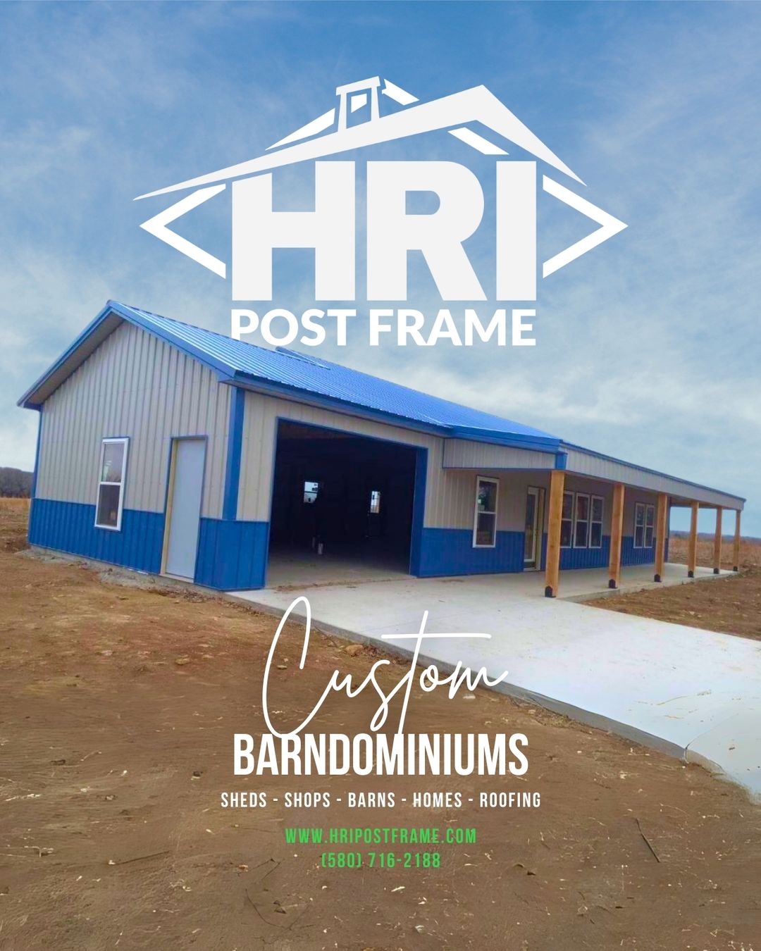 Miles Shop | HRI Post Frame - Ponca City, Oklahoma