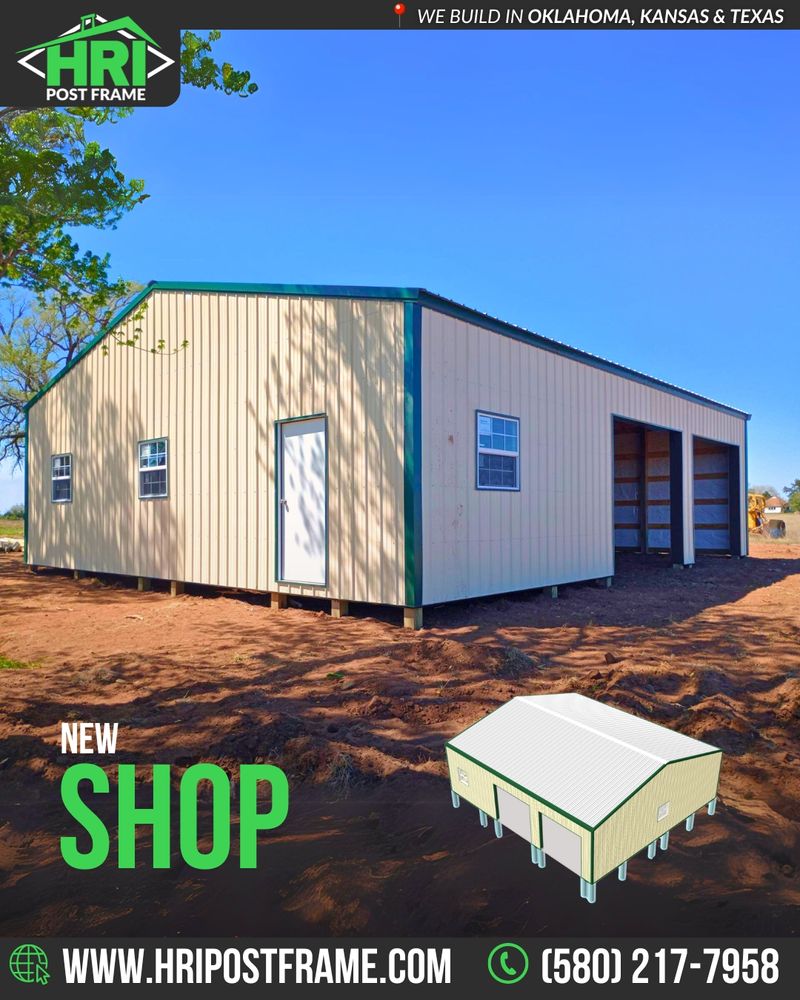 Miles Shop | HRI Post Frame - Ponca City, Oklahoma