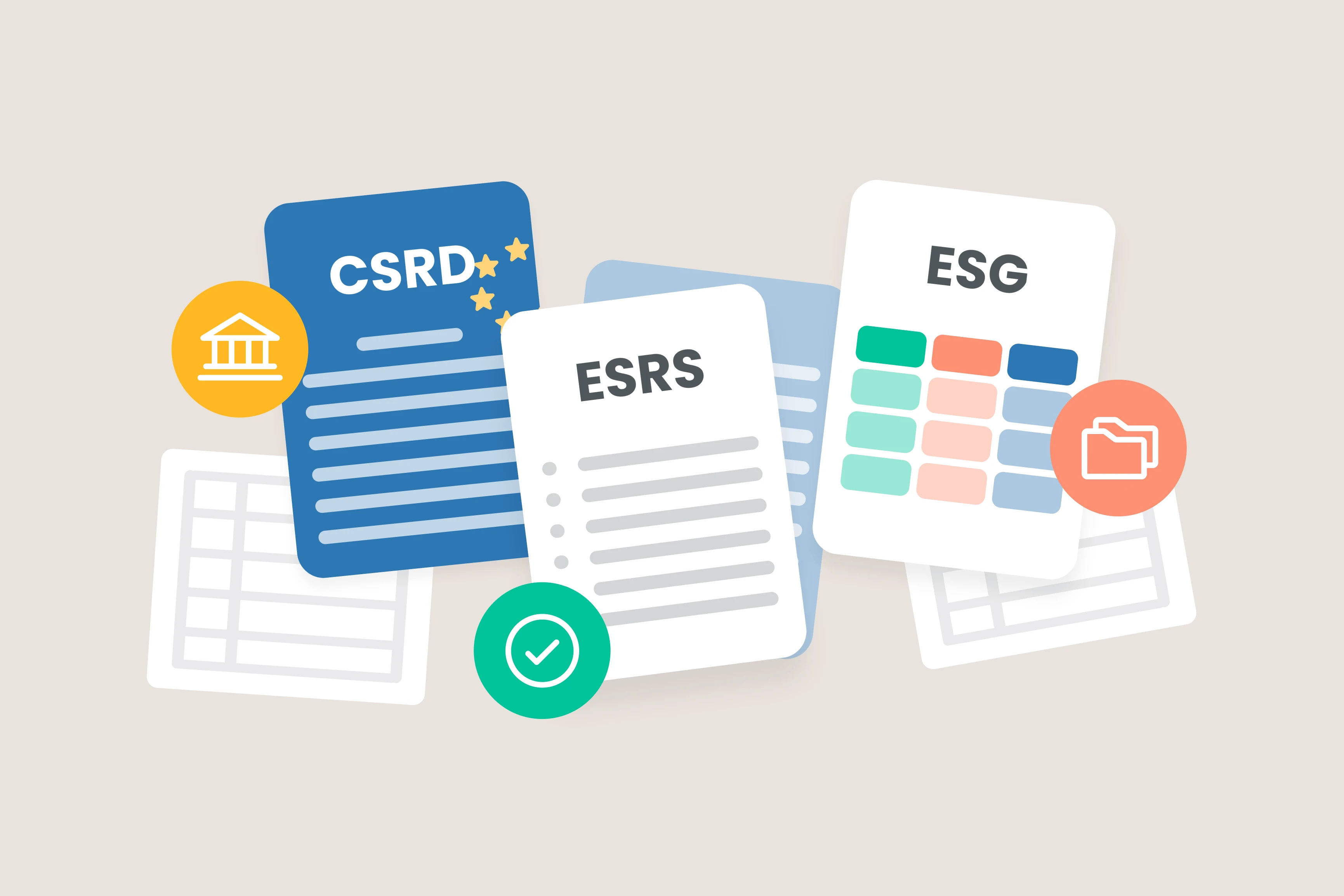 CSRD, ESRS, ESG und GRI auf einen Blick