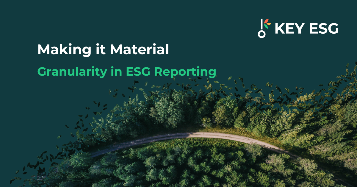 Locate the issues with ESG data granularity and improve.
