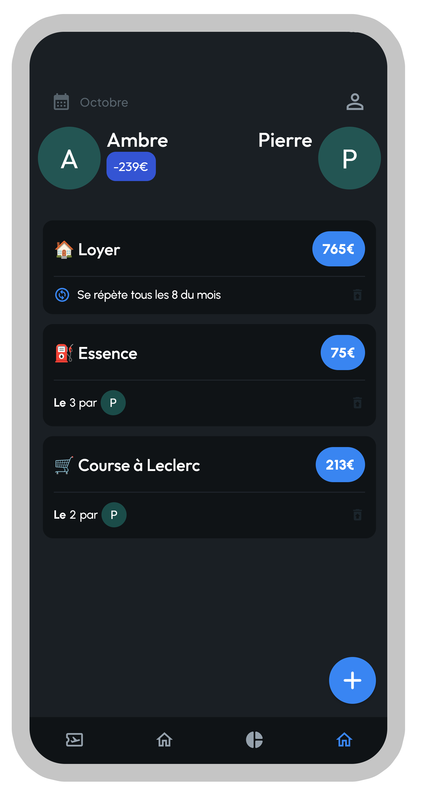 2SPLIT - Application de gestion de budget pour couple