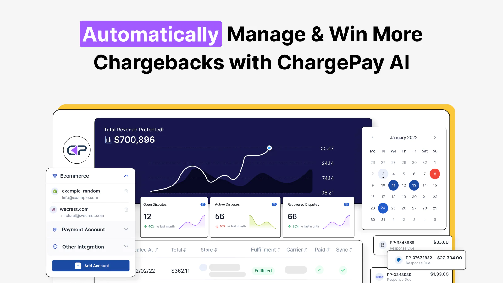 ChargePay Chargeback App on Shopify