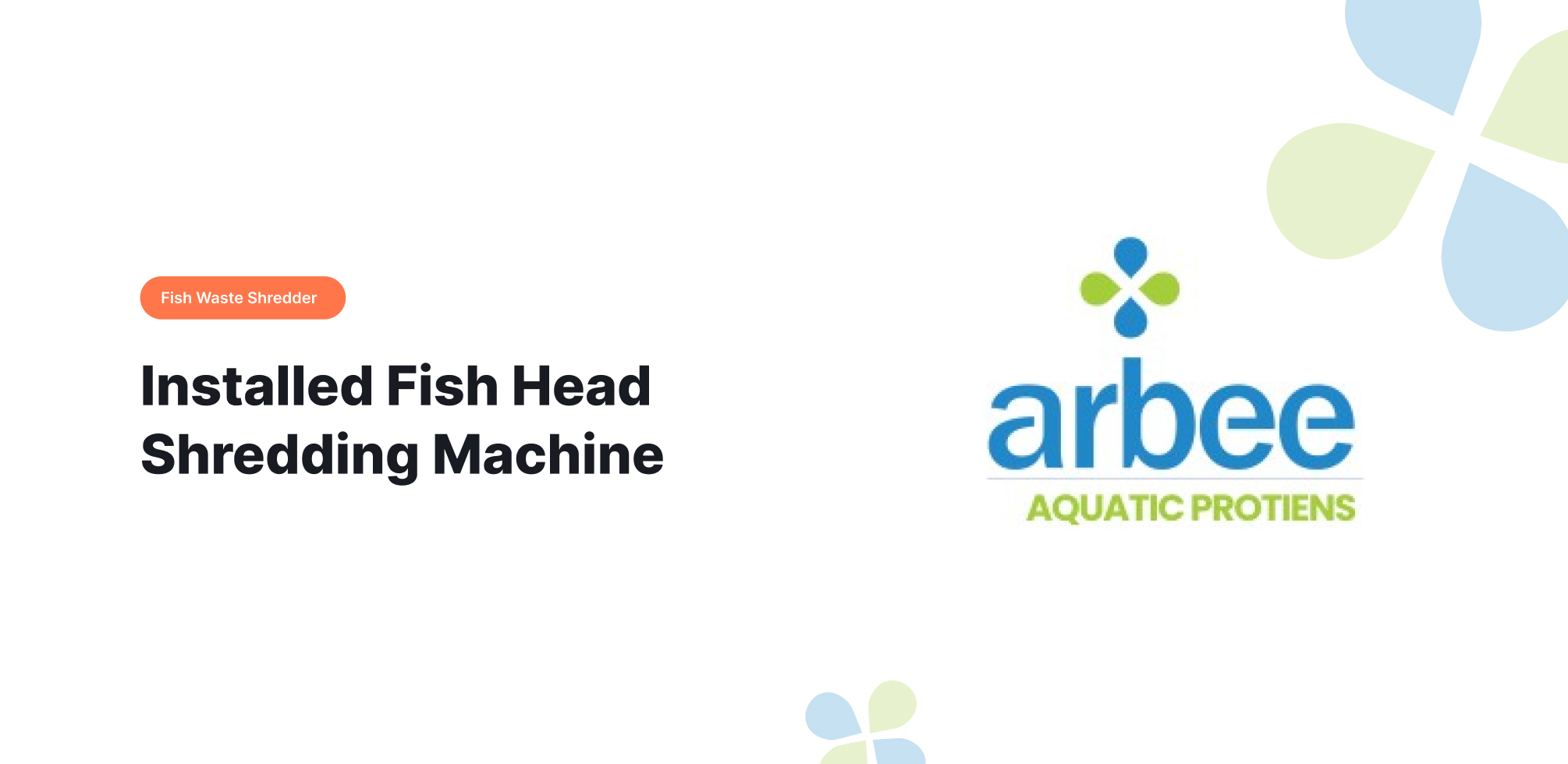 Maxin India Machinery Manufacturers has Installed Fish Head Shredding ...