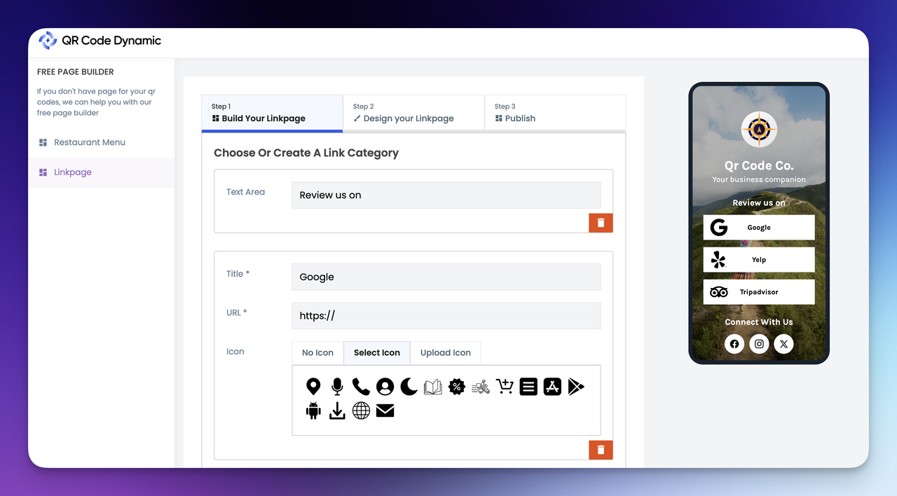 Free Linkpage Builder - Create a Linkpage Without Coding