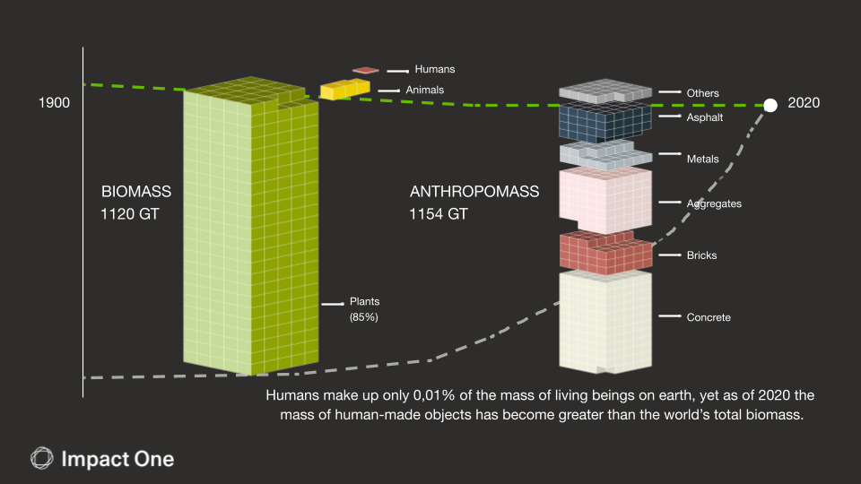 Anthropomass vs. Biomass