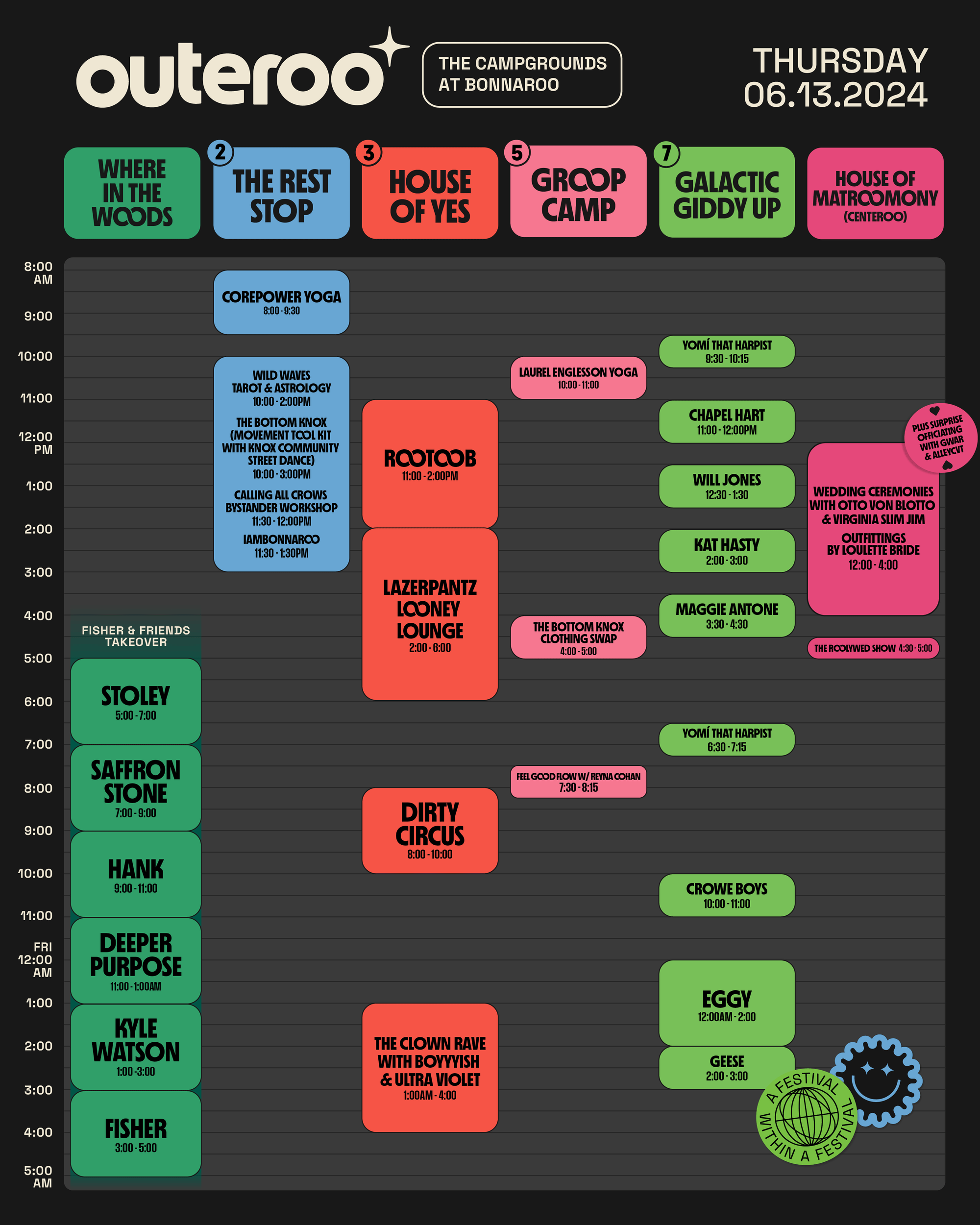 Schedule | Bonnaroo Music & Arts Festival