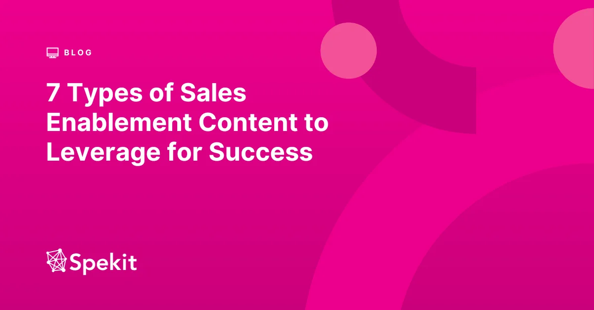 19+ Types of Sales Enablement Content [2024]