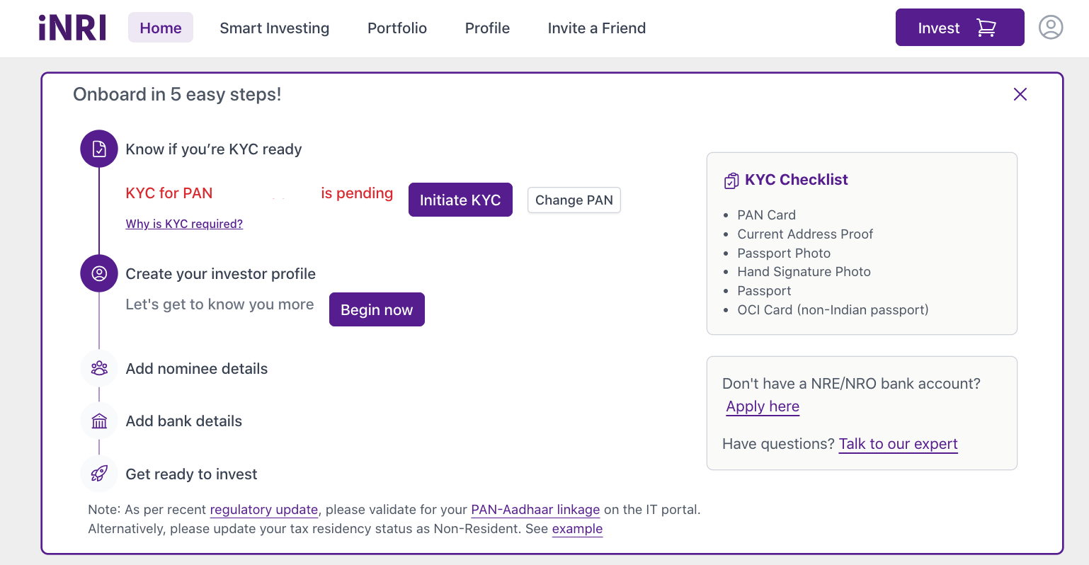 KYC for NRIs - First Step Towards Mutual Fund Investing