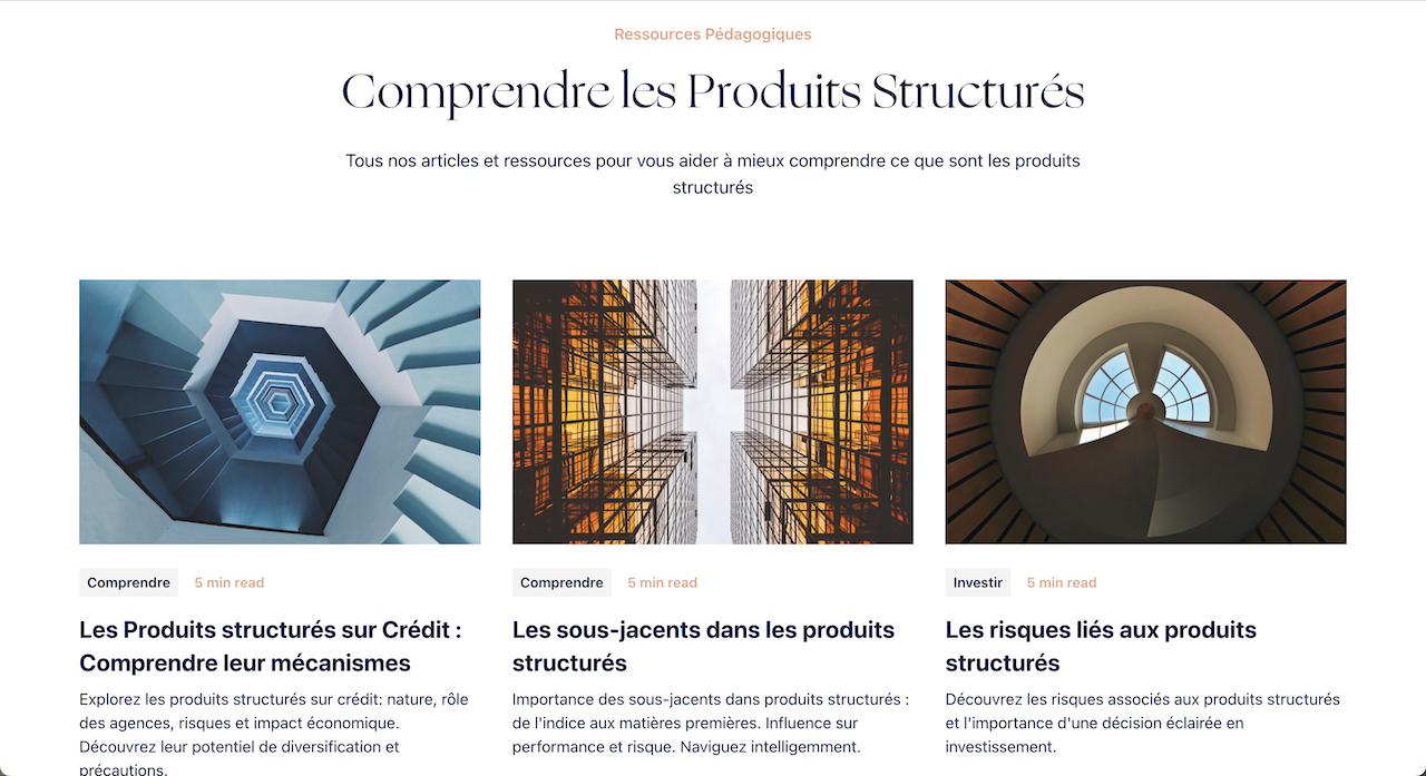 Comprendre les Produits Structurés