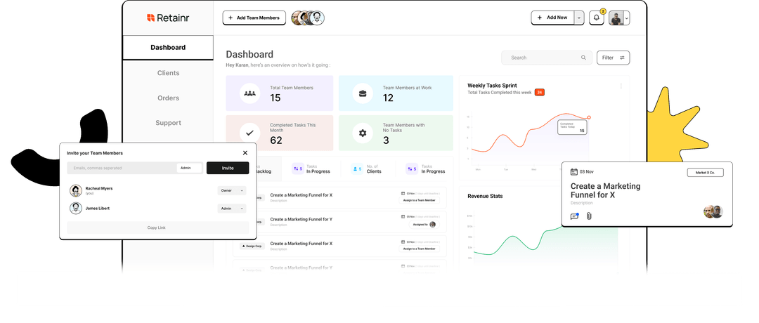 Retainr - All-in-One Agency Management Software