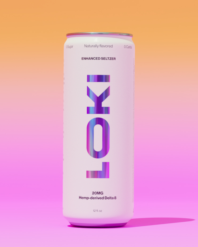 LOKI Peach Lavender THC Seltzer The better buzz, infused with cannabis ...