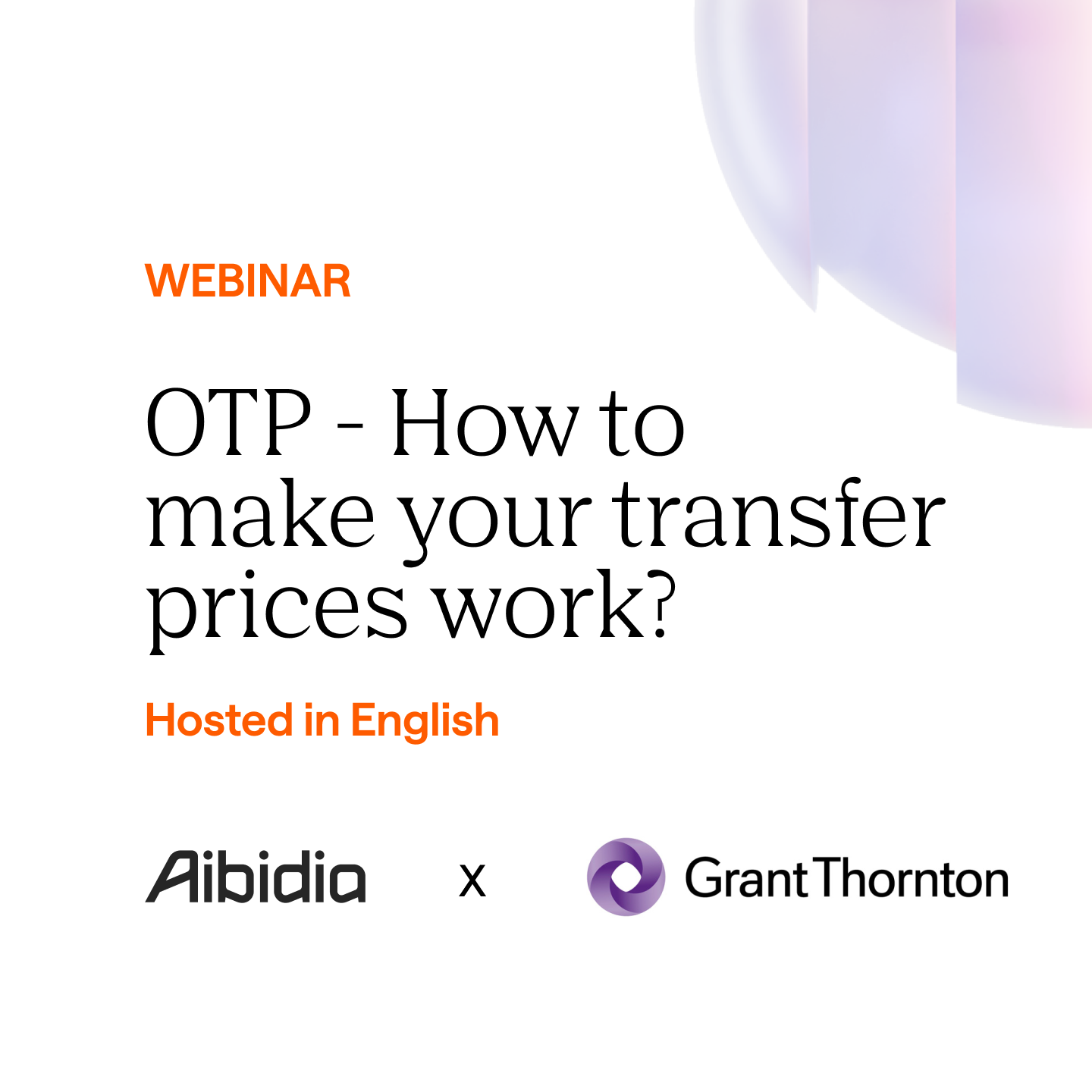 OTP — How to make your transfer prices work? (English) | Aibidia