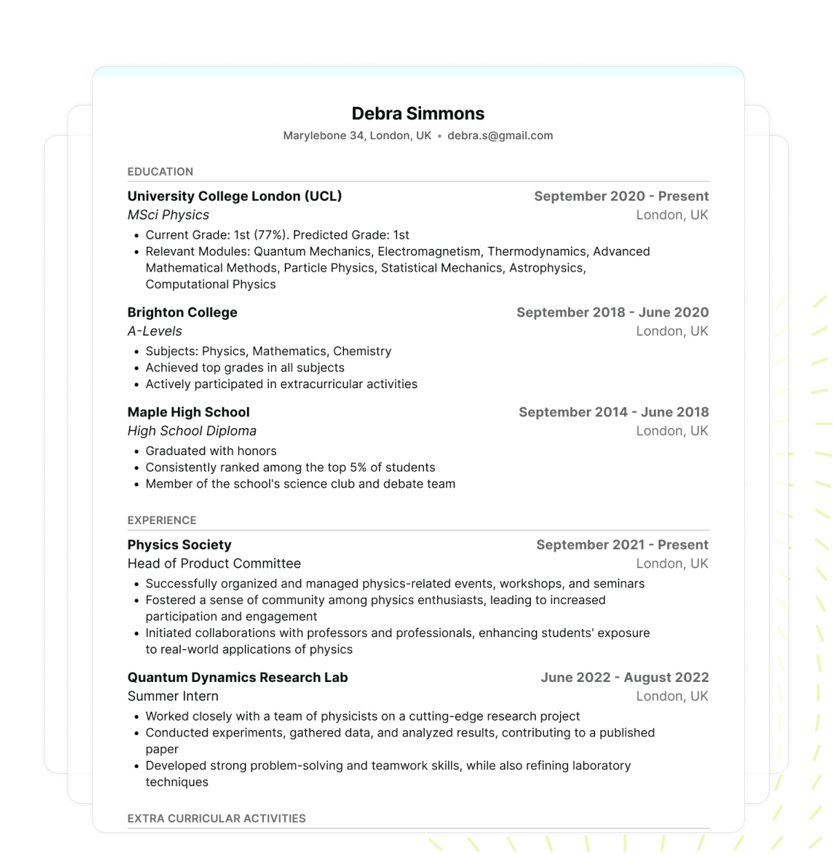 Tailored CVs for Every Job Application | Huzzle's Automatic CV Generator