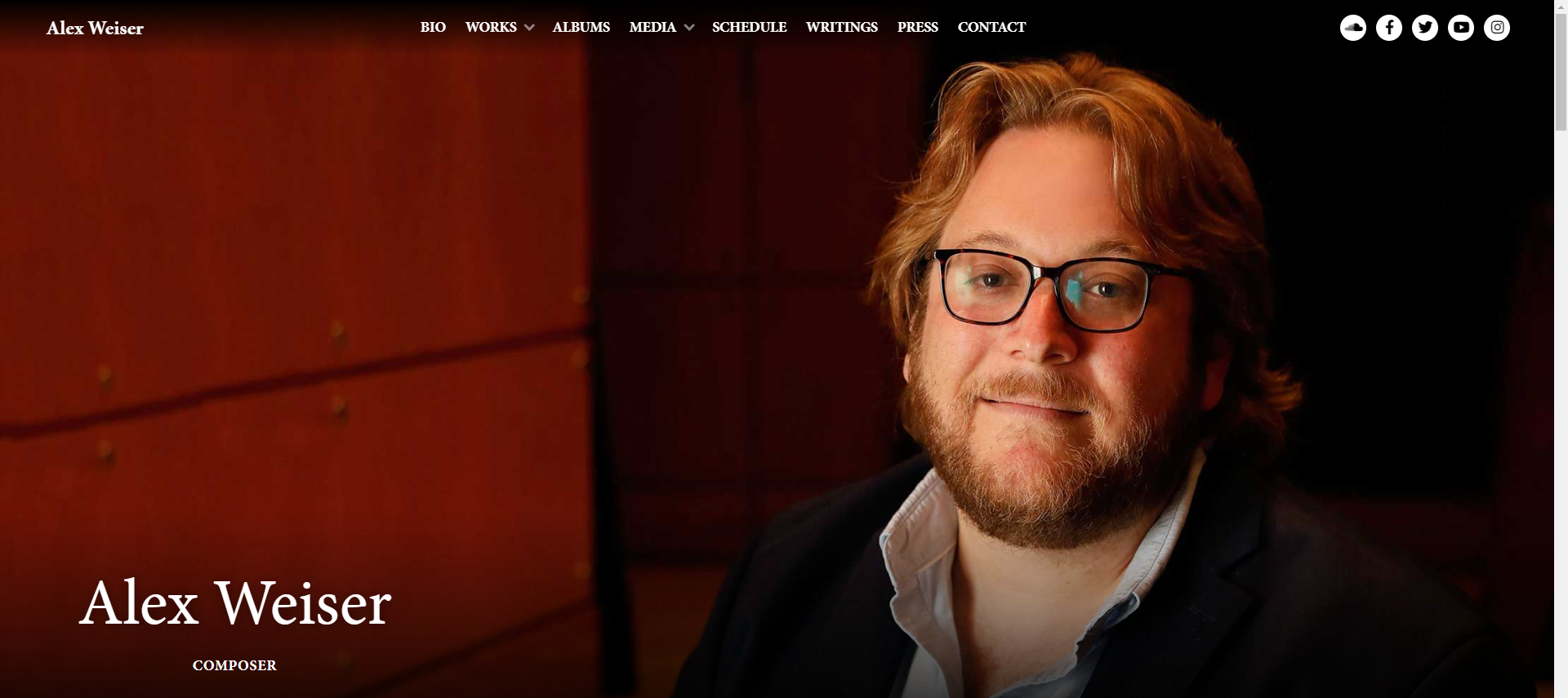 Schedule | Composer Alex Weiser