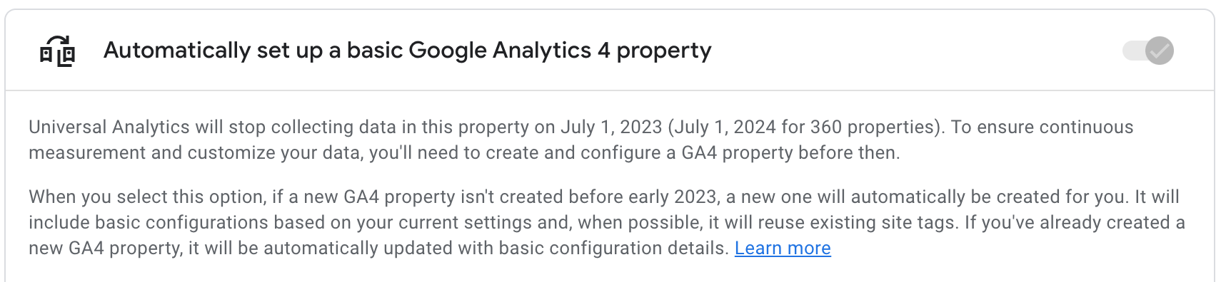 Take action on Google’s automatically-created GA4 properties announcement | Further
