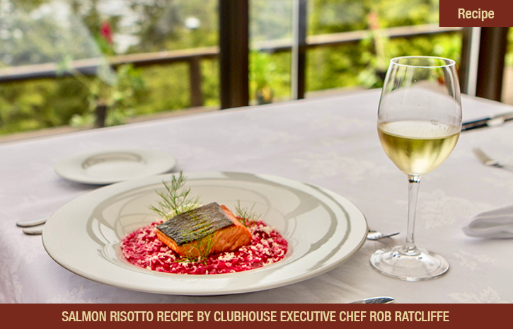 Salmon Risotto Recipe by Chef Rob Ratcliffe | West Coast Fishing Club