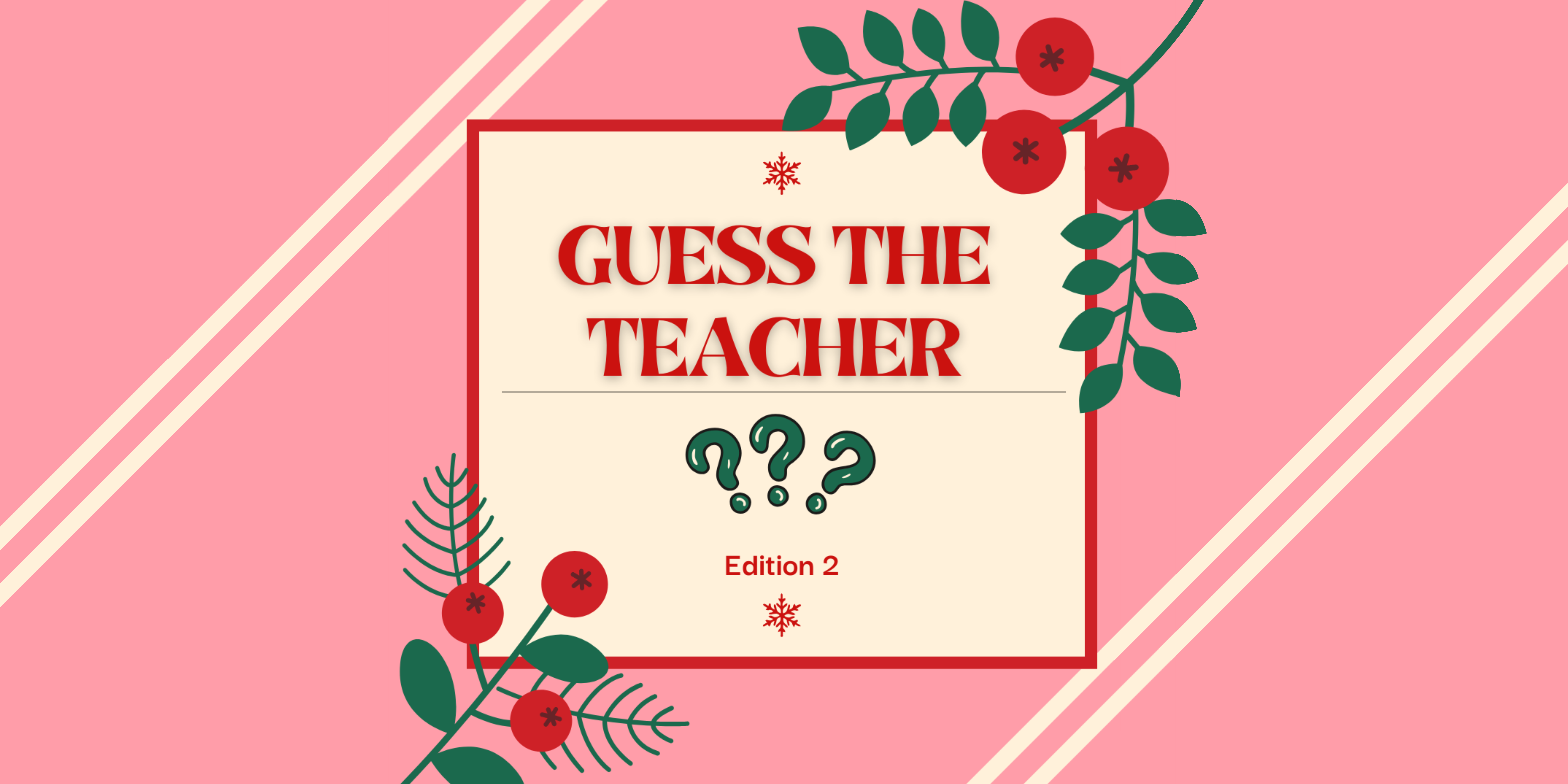 Guess the Teacher: Edition 2 | Harbord Tigertalk