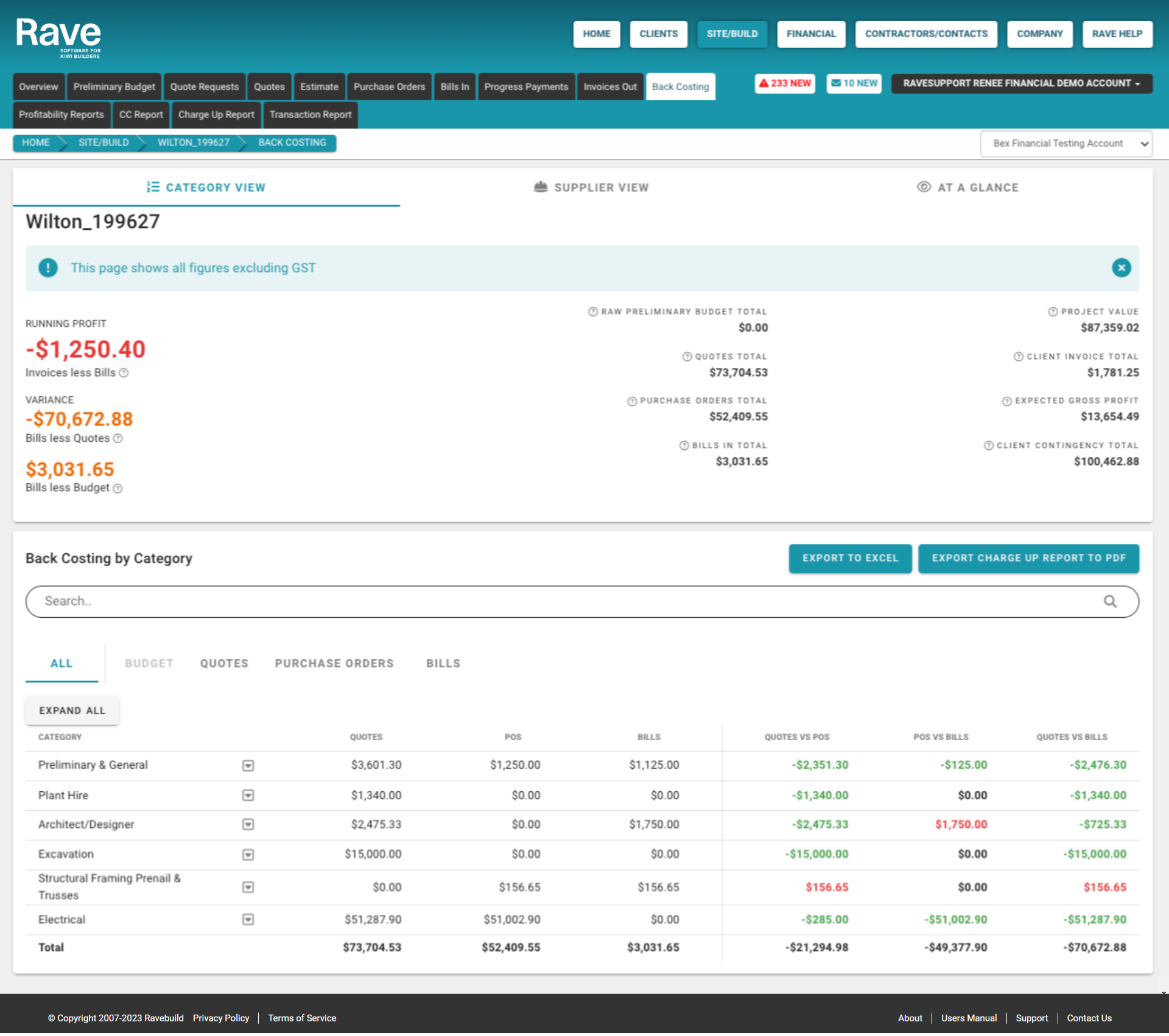Rave Build - Software for New Zealand Residential Builders