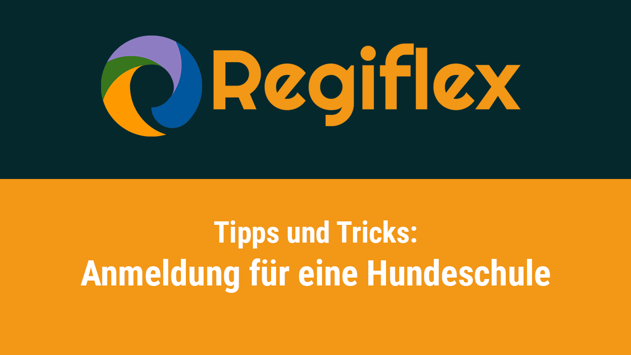 Anleitung: Regiform für eine Hundeschule