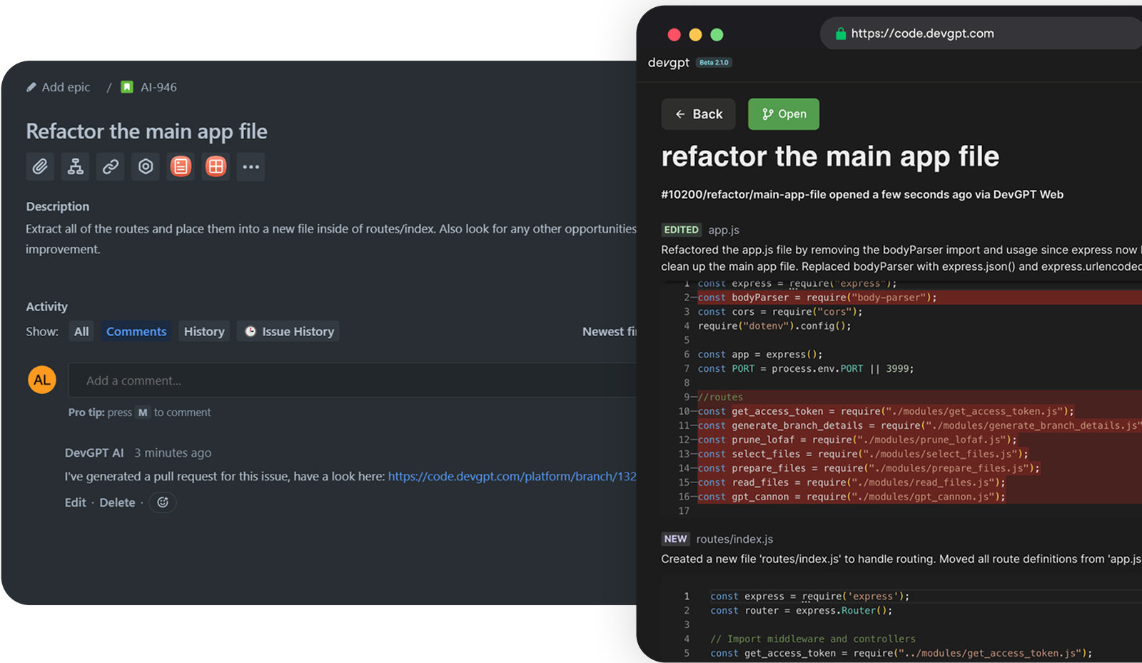 DevGPT - Jira tickets to Code using Generative AI