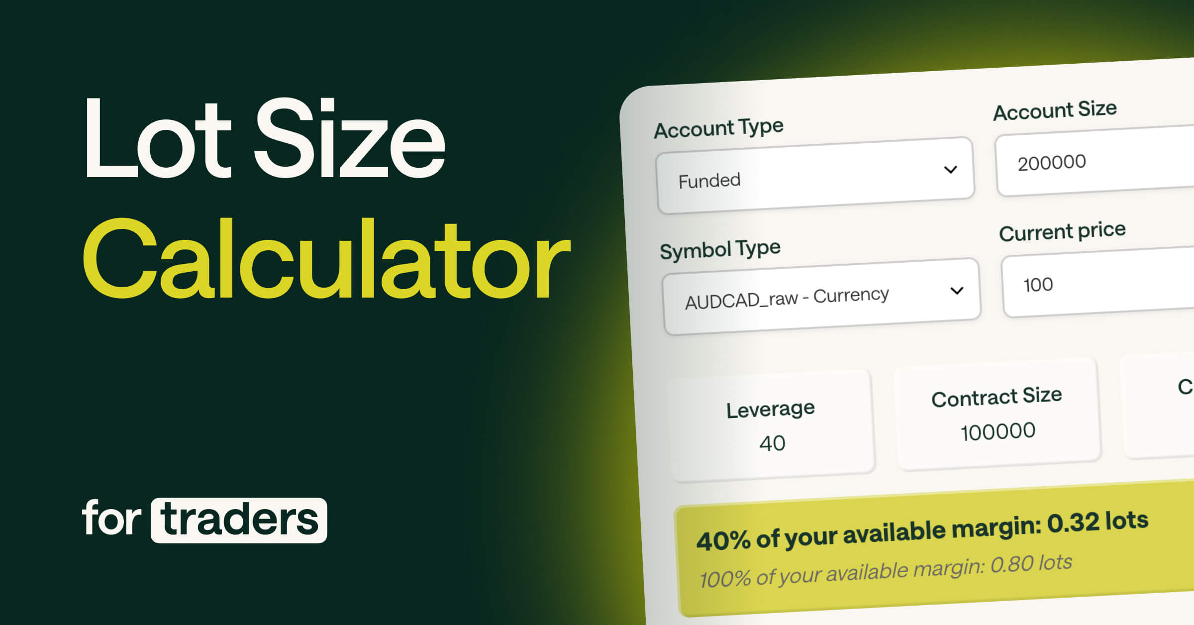 Lot Size Calculator | For Traders