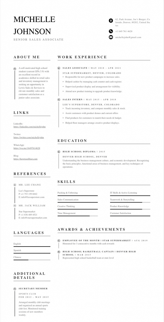 12 Actionable High School Resume Templates for Students