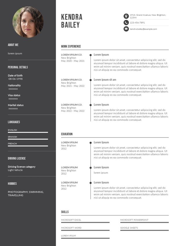 Fascinating Blank Resume Template to Make Resume from Scratch