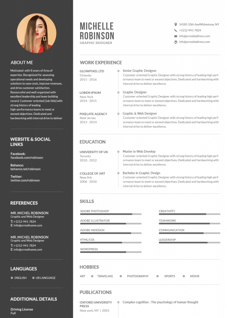 Fascinating Blank Resume Template to Make Resume from Scratch
