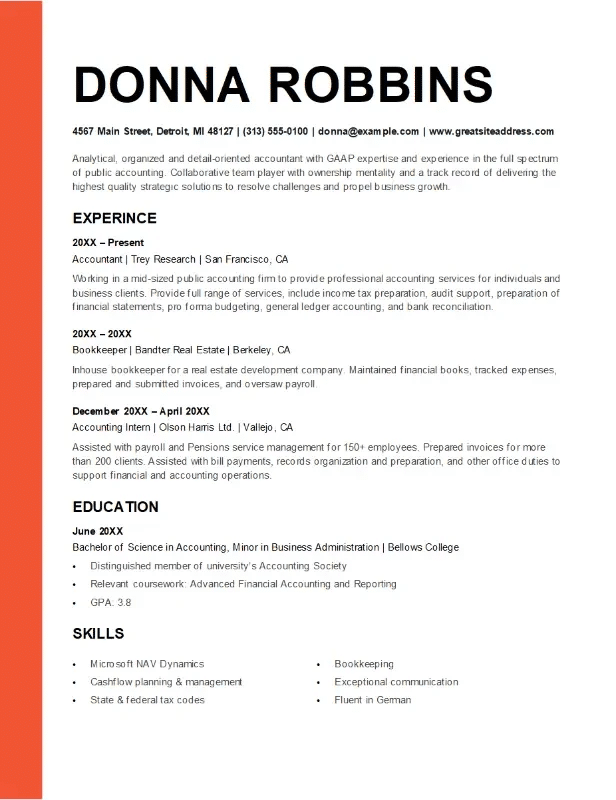 59 Competitive & Free Resume Templates for Microsoft Word