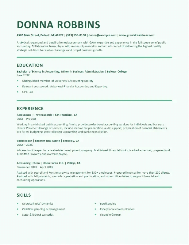 59 Competitive & Free Resume Templates for Microsoft Word