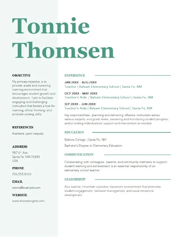 59 Competitive & Free Resume Templates for Microsoft Word