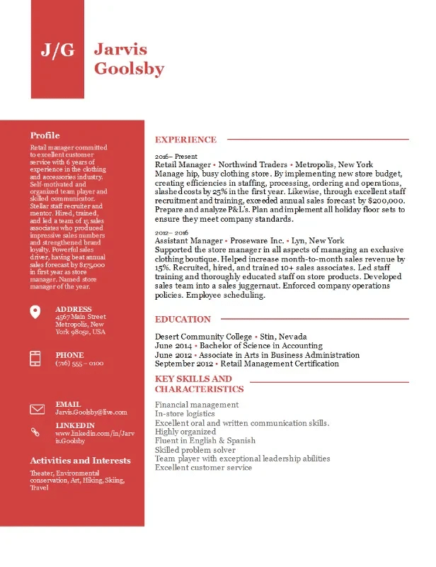 59 Competitive & Free Resume Templates for Microsoft Word