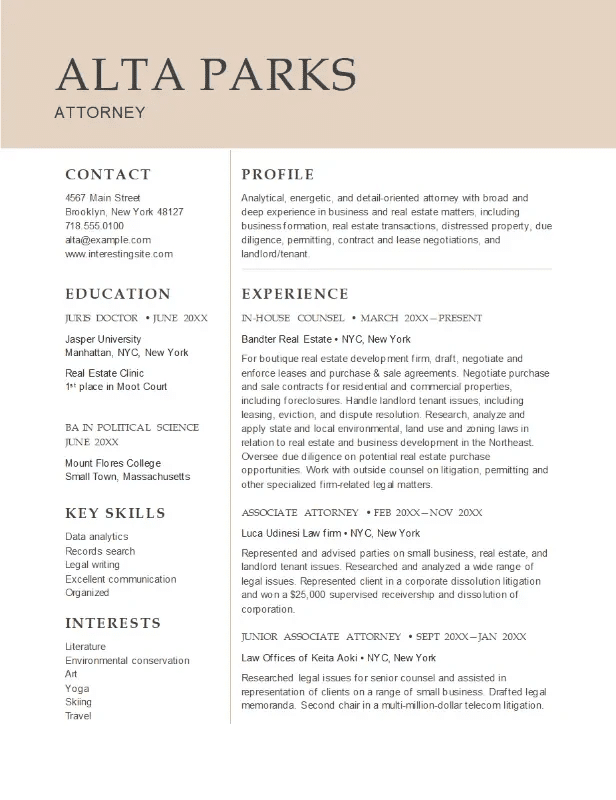59 Competitive & Free Resume Templates for Microsoft Word